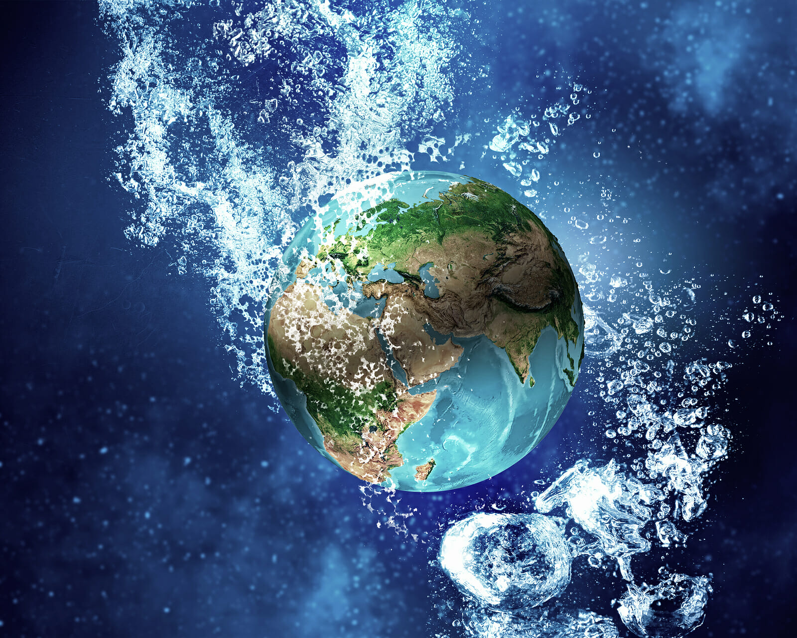 Earth planet under water – Sandra McCollom
